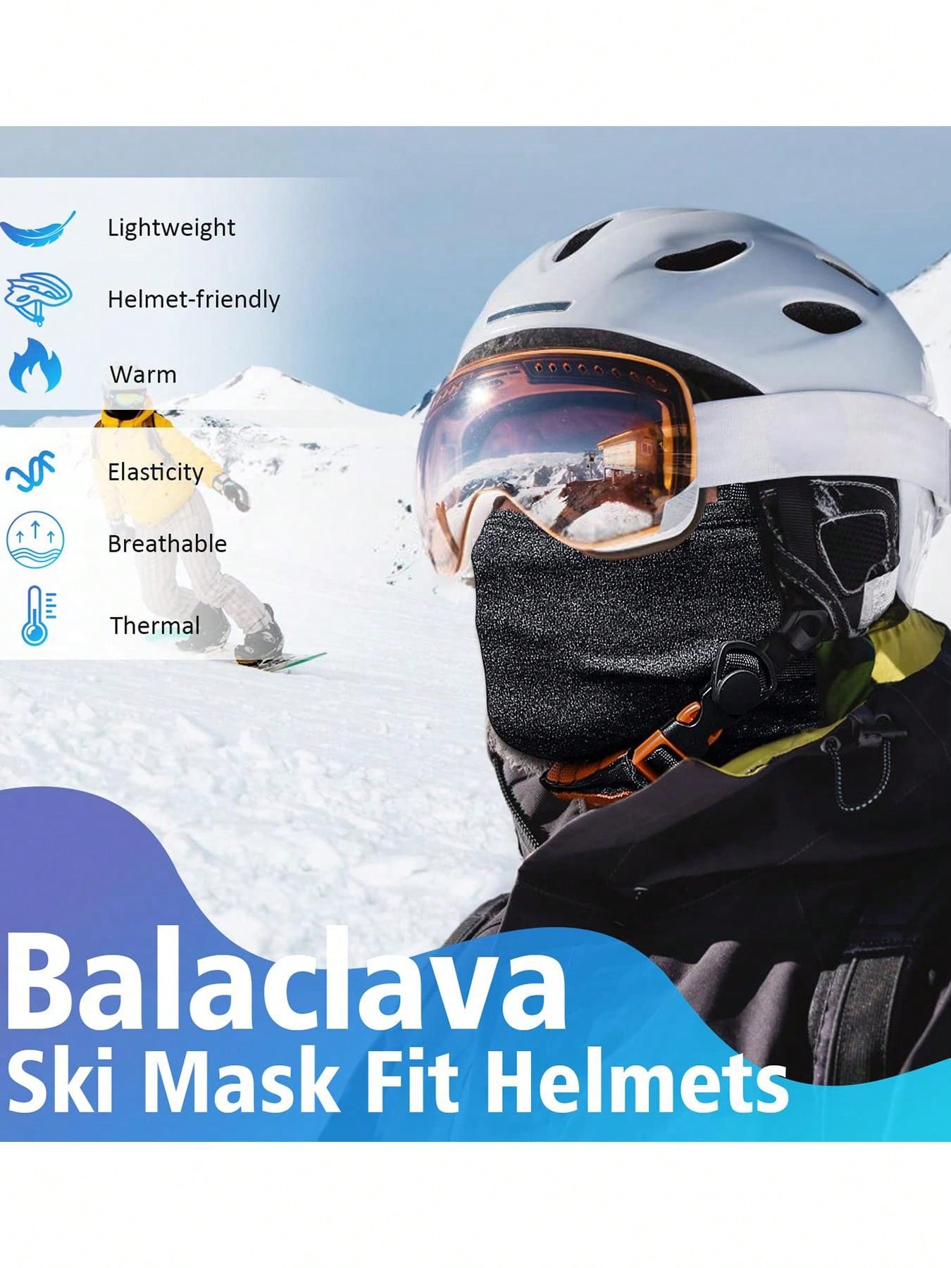 Balaclava Ski Mask Warm Face Mask For Cold Weather Winter Skiing ...