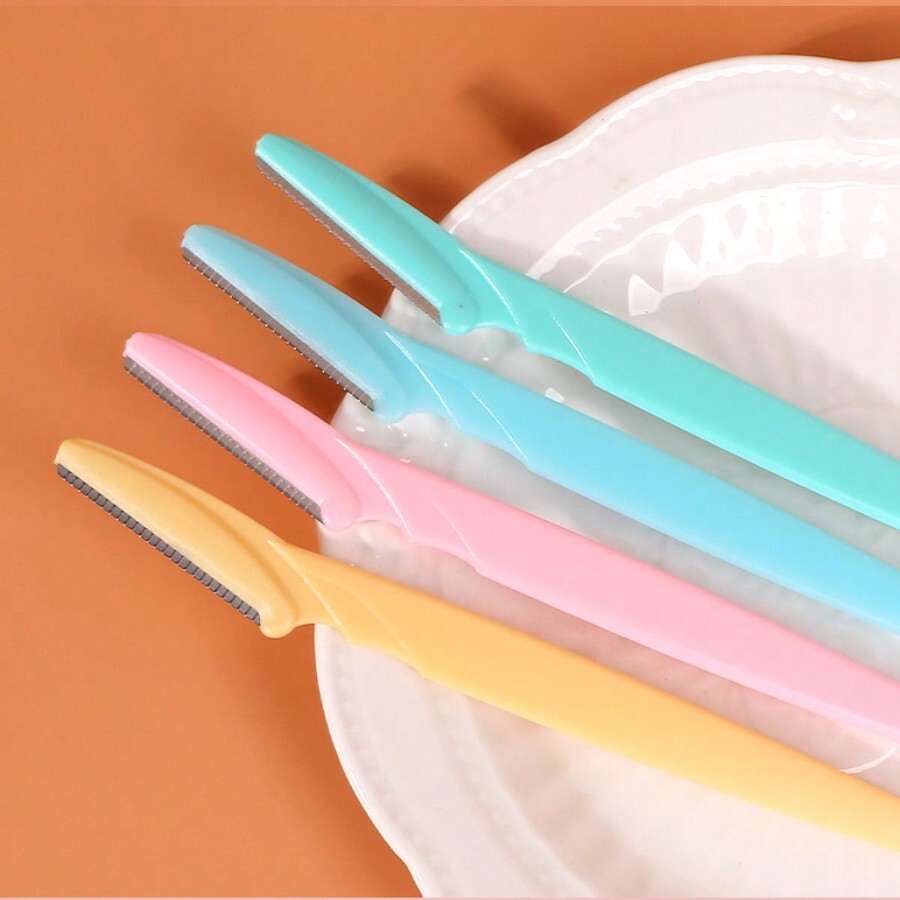 40pcs Safety Brow Trimmer & Face Razor Blades With Protective Cover ...