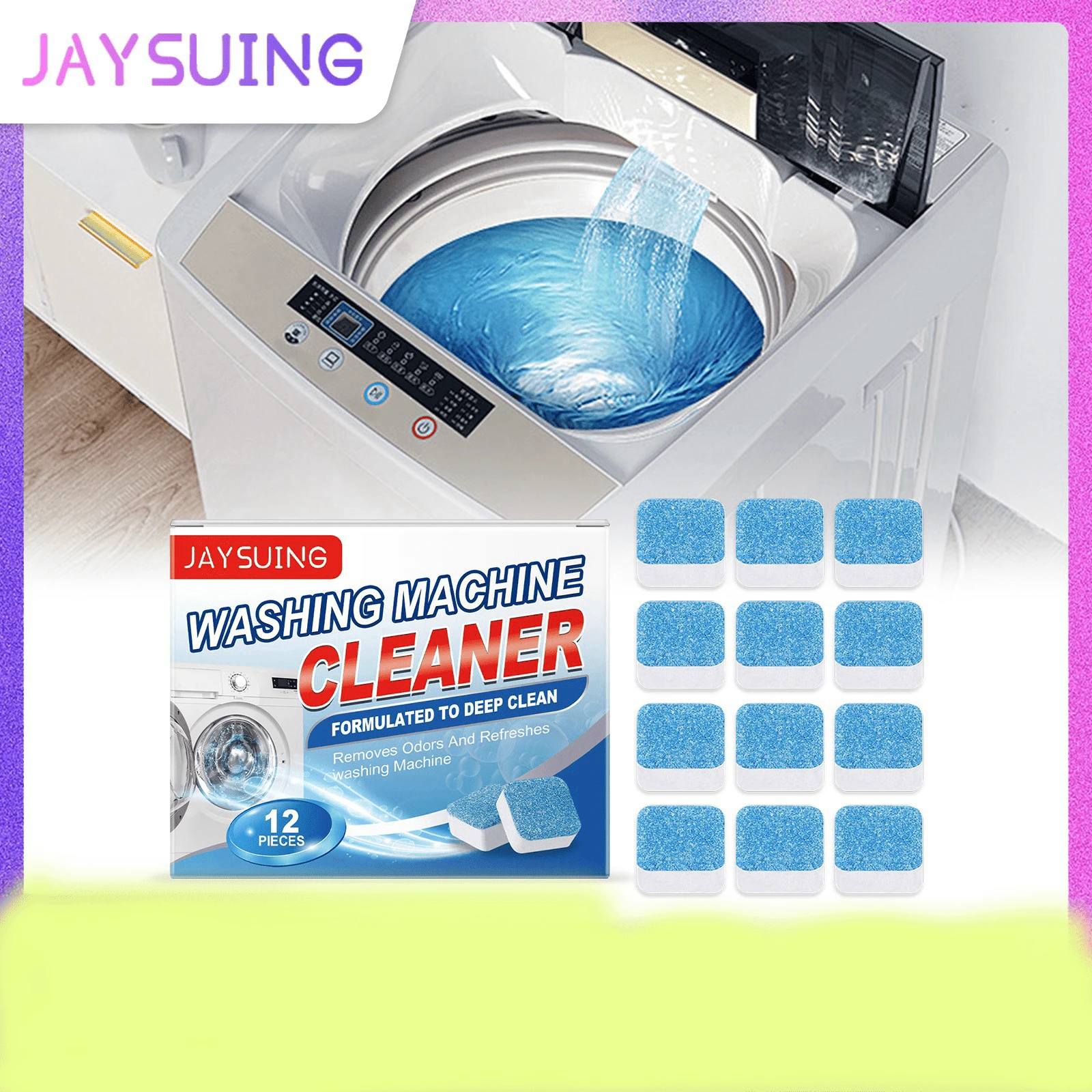 Washing Machine Stain Removing Effervescent Tablets, Drum Washing ...
