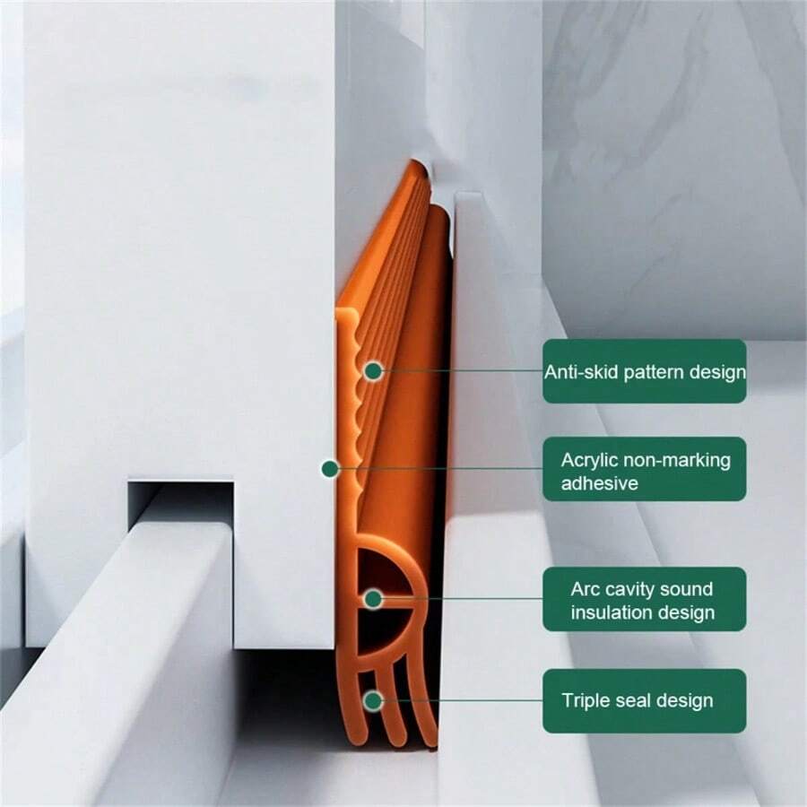 TPE Sliding Window Seal Strip Self Adhesive Triple Sound Insulation ...