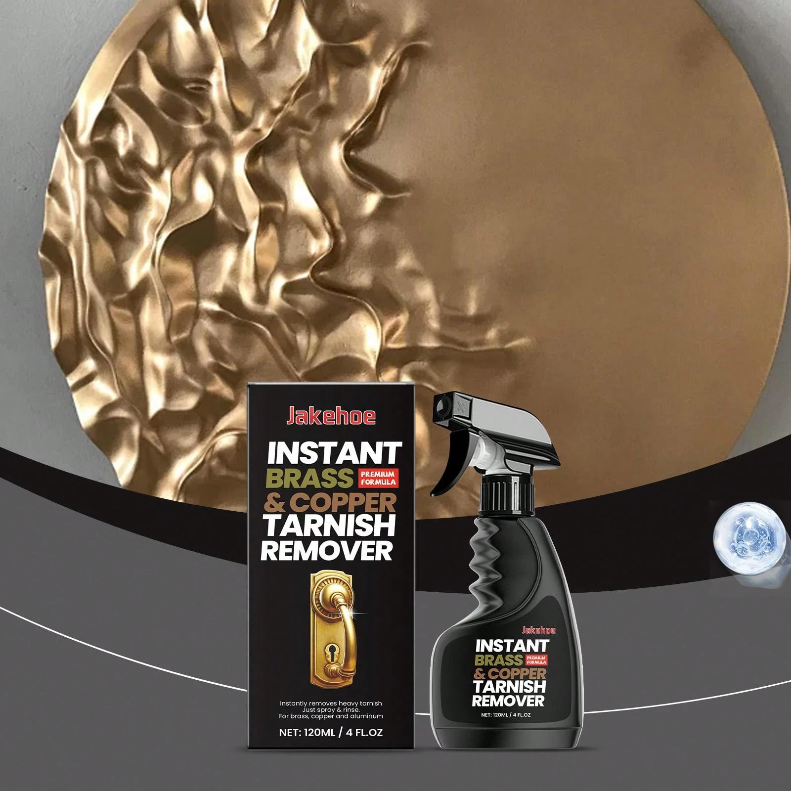 Limpiador de latón, elimina el óxido y las manchas de agua para ...