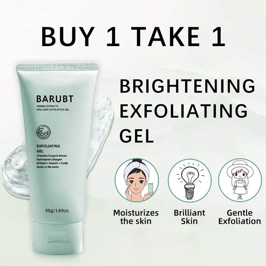 BARUBT 50g Gel Esfoliante e Clareador de Extratos Medicinais Herbais ...