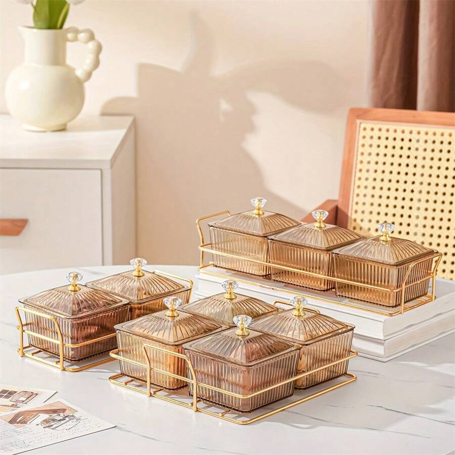 1pc, Nut Box, Dried Fruit Box With Lid, Nut Containers, Snack Plate ...