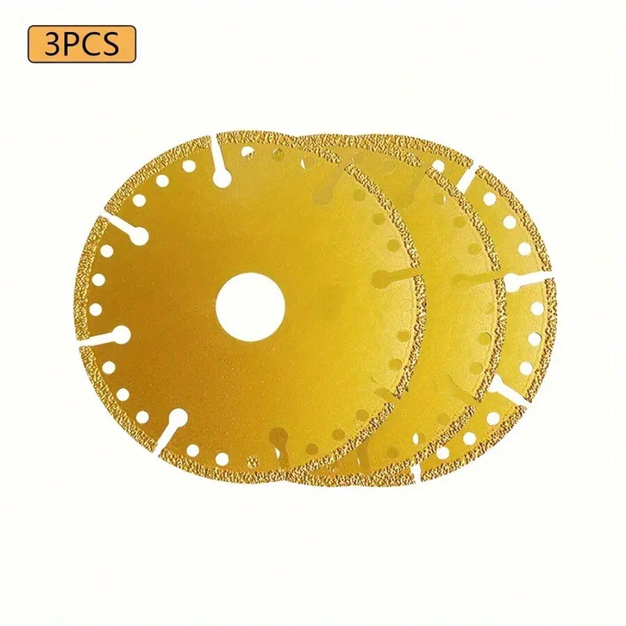 3 PCS Diamond Saw Blade Metal Brazing Iron Stainless Steel Cutting ...