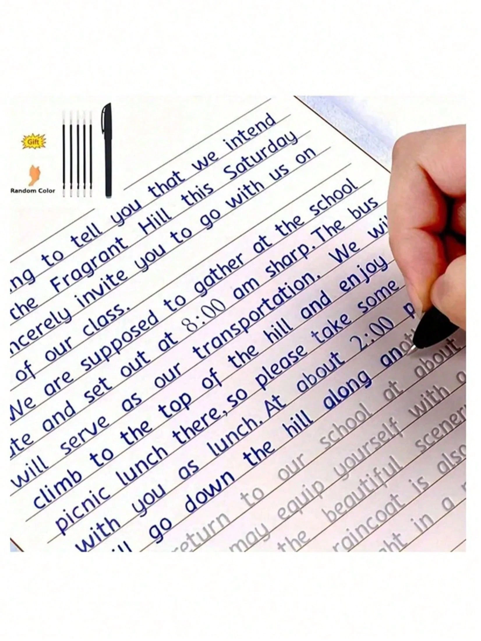 1pc Hengshui Calligraphy Pen Copybook, Cursive English Calligraphy ...