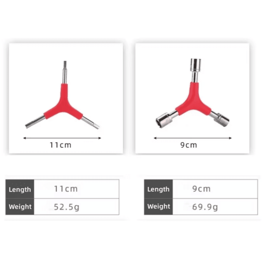 Shape Bike Hex Socket Wrench Portable Lightweight Bike Triangle Wrench ...