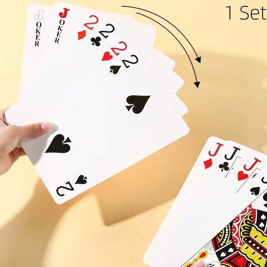 1 Pack Giant Oversized Playing Cards, Board Game Cards, Twice The Size ...