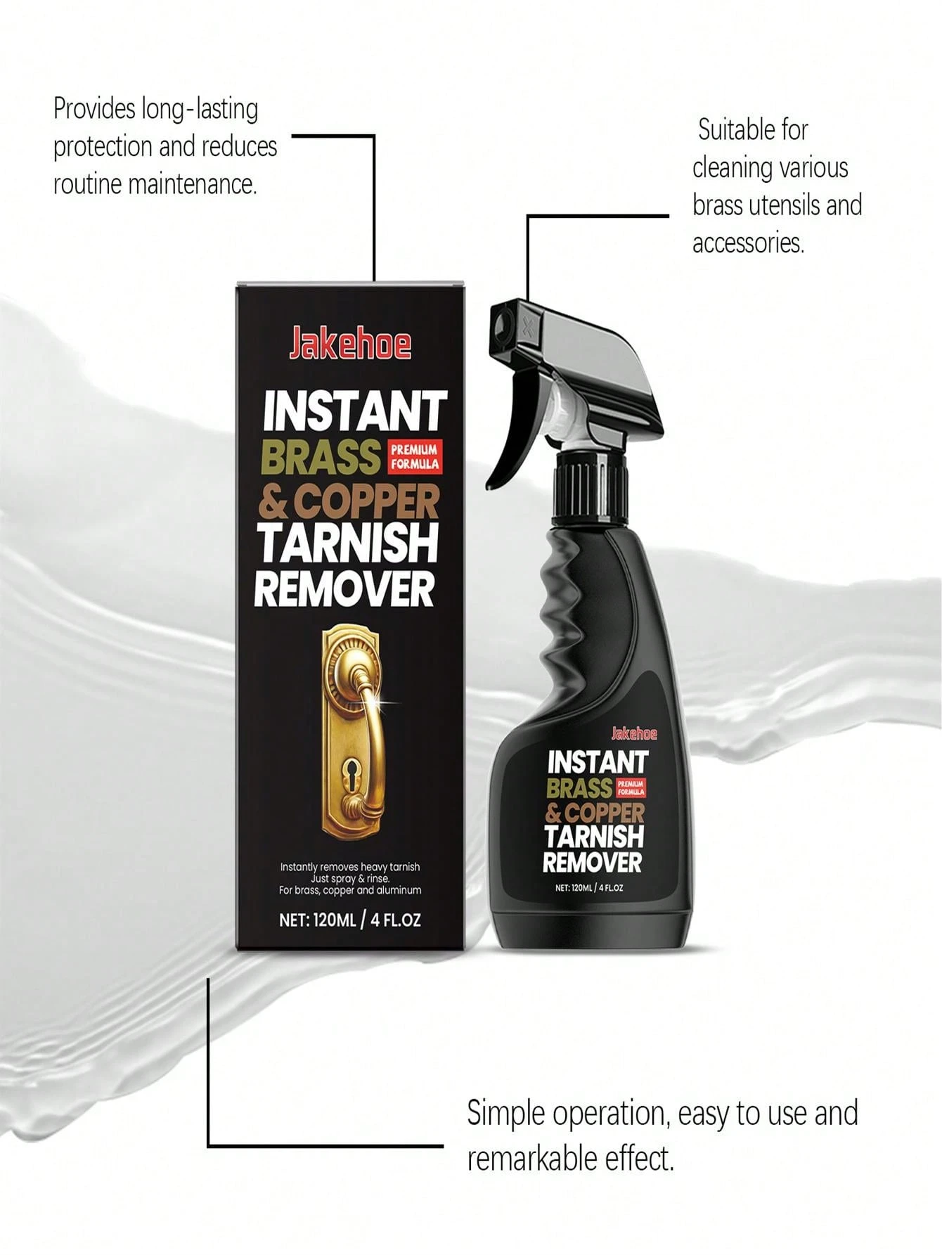 Brass Cleaner - Removes Rust, Tarnish, And Water Stains To Restore ...