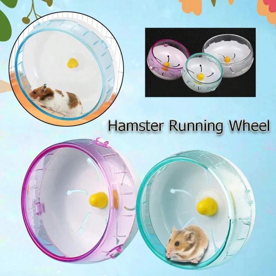 Hamster Running Disc Toy Silent Exercise Runner Roller Rotatory Jogging ...