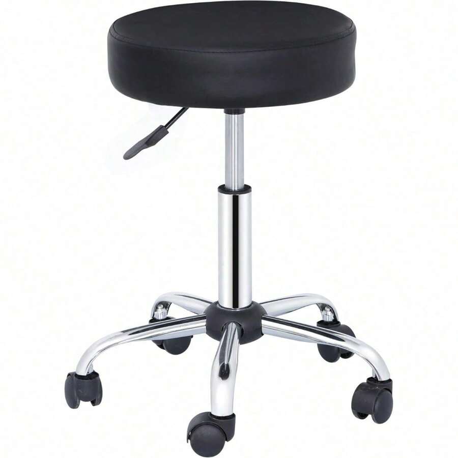 Hydraulic Round Rolling Stool, Swivel Stool Chair, Adjustable Salon ...