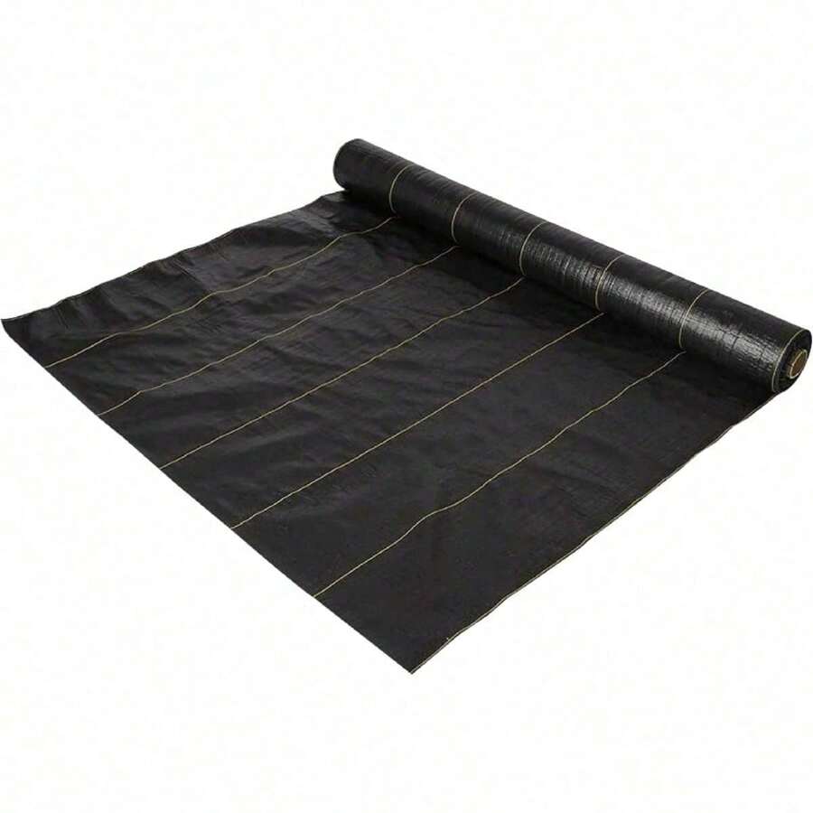 4 X 100 Foot And Mulch Barrier Landscape Woven Fabric Ground Cover ...