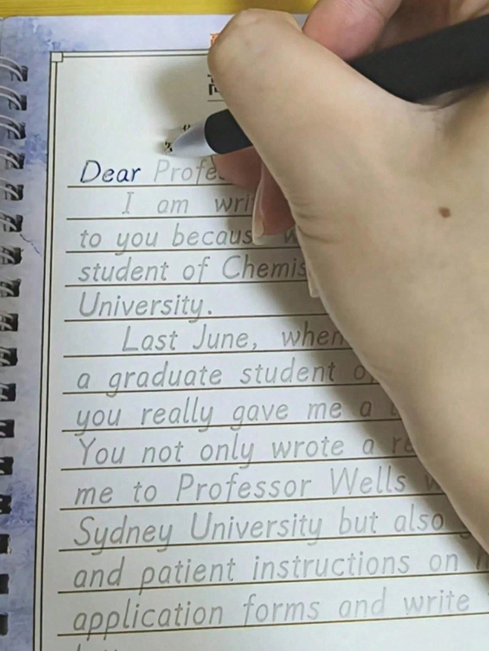 1pc Hengshui English Copybook, Calligraphy Exercise Book With Grooves ...