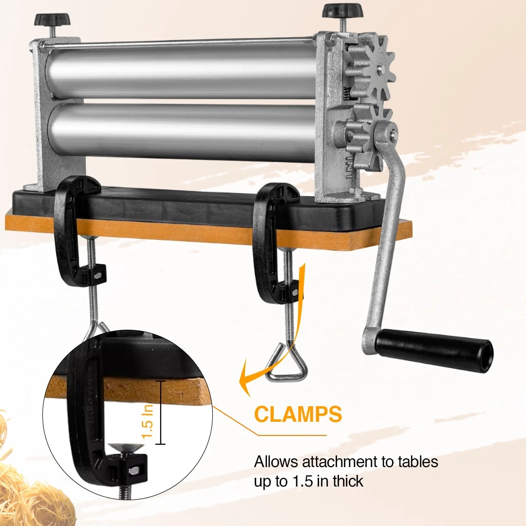 BOTINI Luxury Dough Roller - Versatile 11.6 Inches Pasta Maker Machine ...