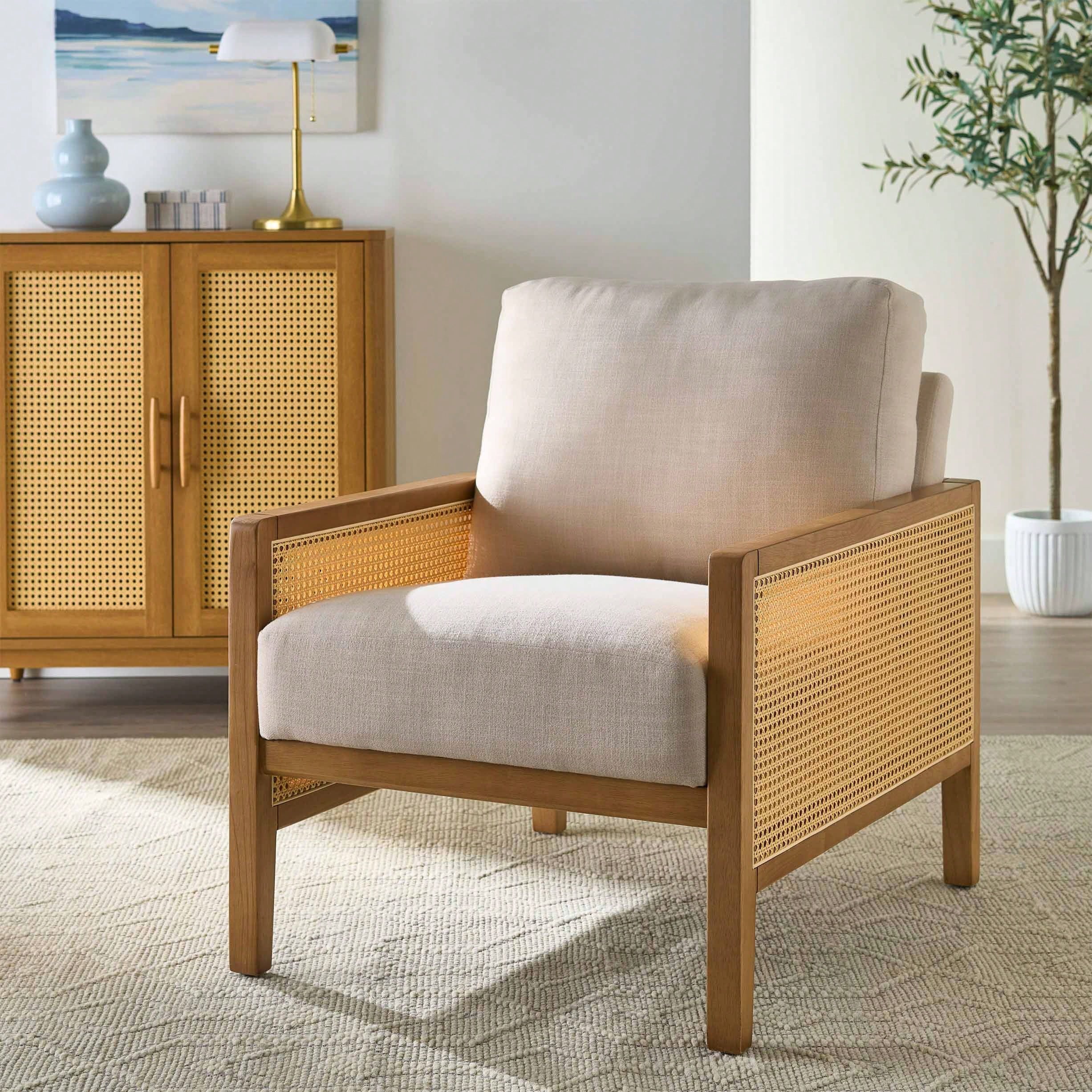 Springwood Caning Accent Chair | SHEIN USA