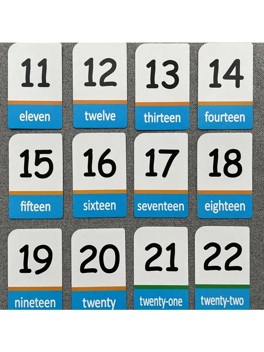 Cartes éclair des chiffres de 1 à 100, apprentissage des mathématiques ...