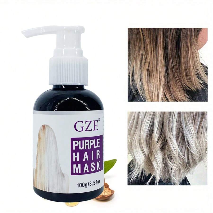 GZE Purple Hair Mask For Blonde Hair Unisex-Adult Deep Conditioning ...