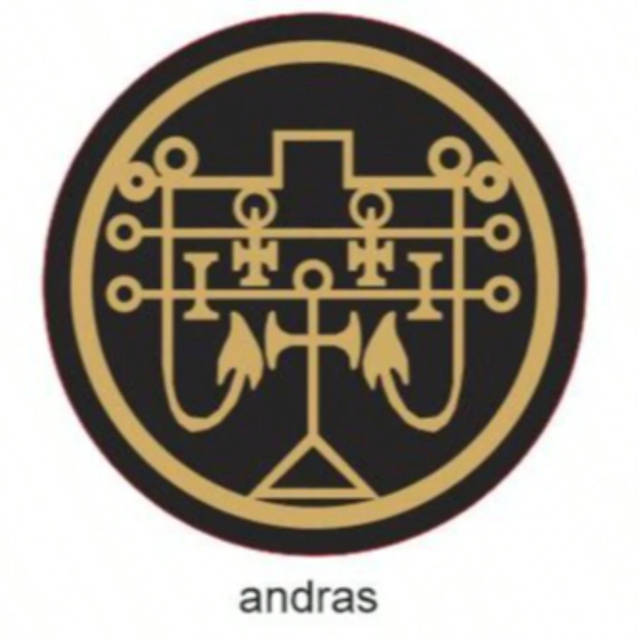 ANDRAS Sigil 25 Cm Goetia Seal Solomonic Daemons King Solomon Sigils Of ...