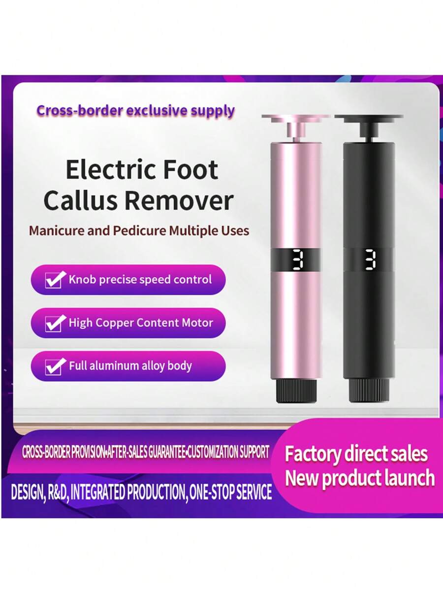 Electric Foot Callus Remover, 2-In-1 Electric Foot Filer/Nail Filer ...