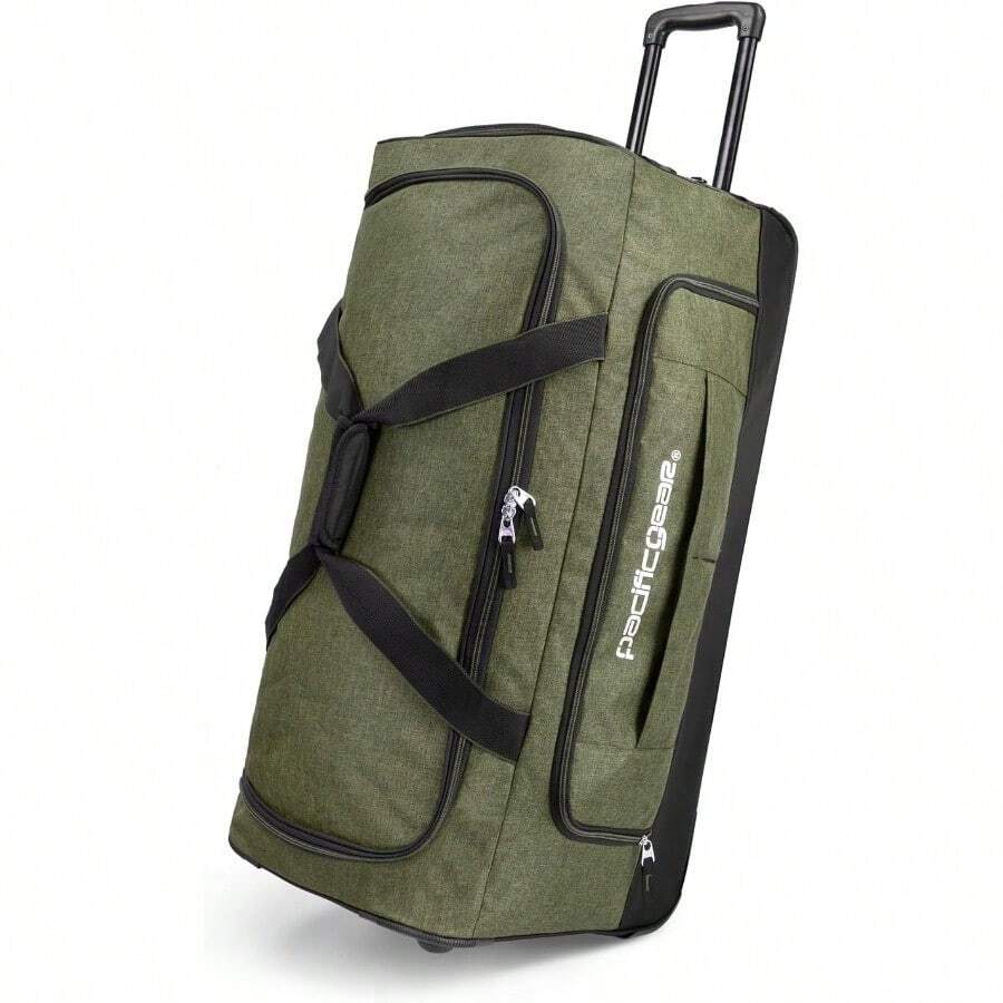 Pacific Gear Drop Bottom Rolling Duffel Bag Olive 76.20 Cm Drop Bottom ...