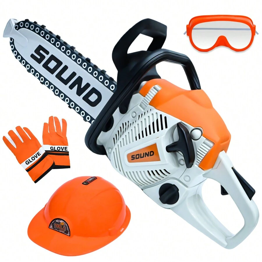 Motosierra de juguete para niños, juego de simulación de juegos para el día familiar, juego de ...