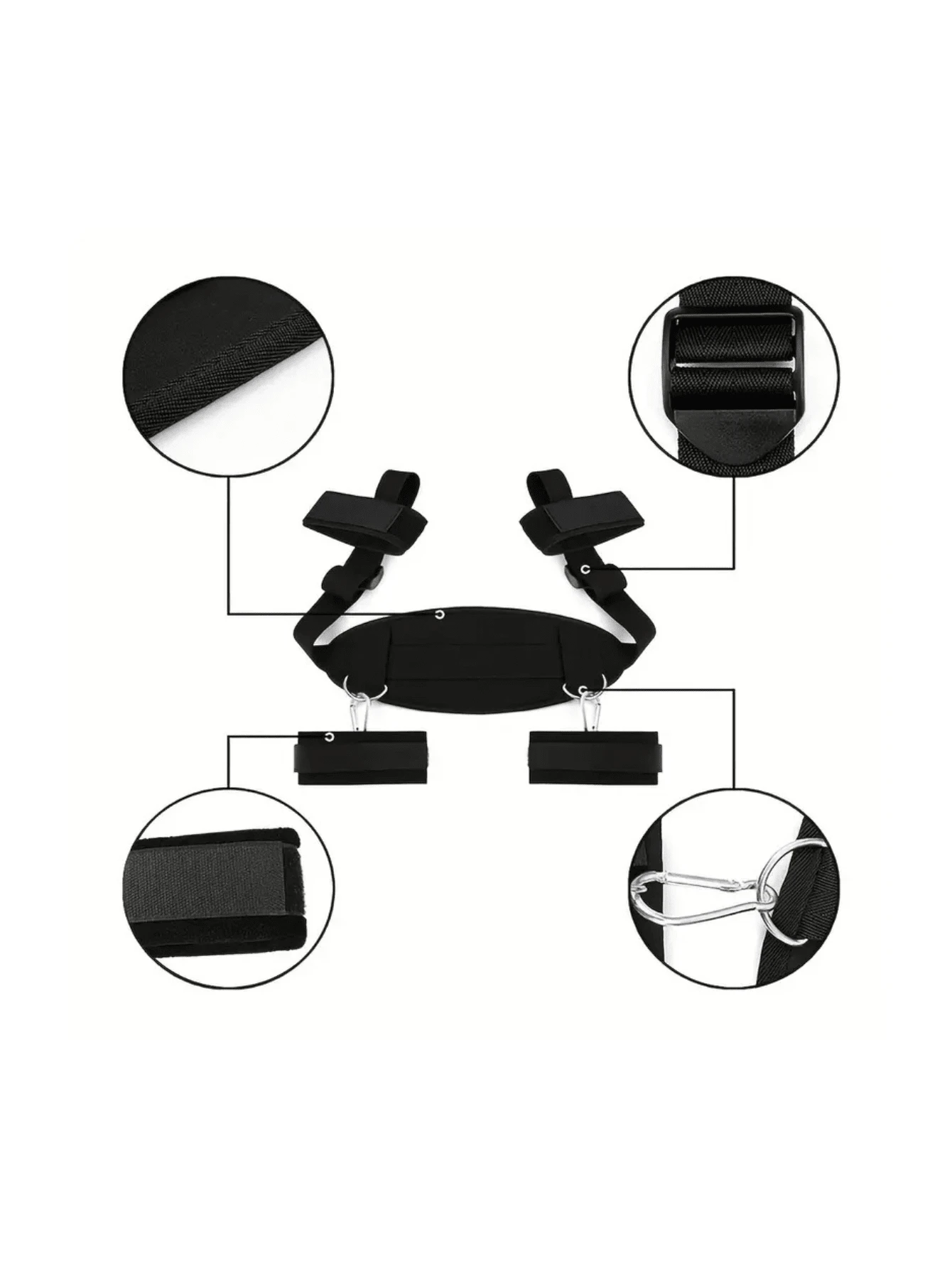 SM Product Sexy BDSM Bondage Package: Leg Separator Straps, Strips And ...