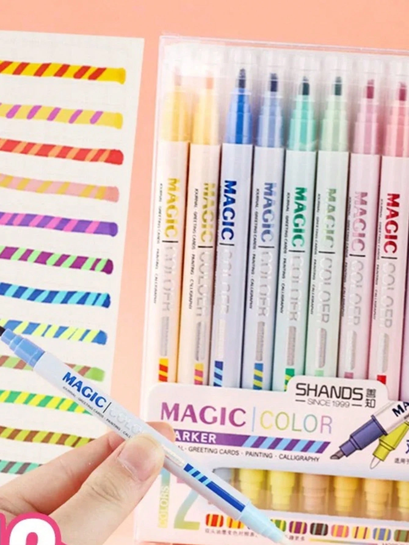 Double Headed Magic Color Changing Fluorescent Pen Marking Pen ...