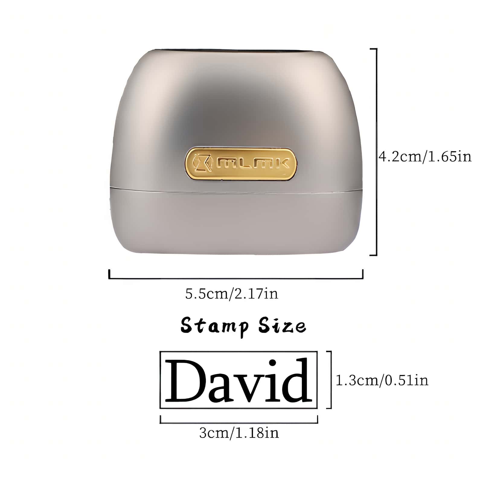 Customizable Handwritten Signature Stamp, Metal Crafted, Light ...