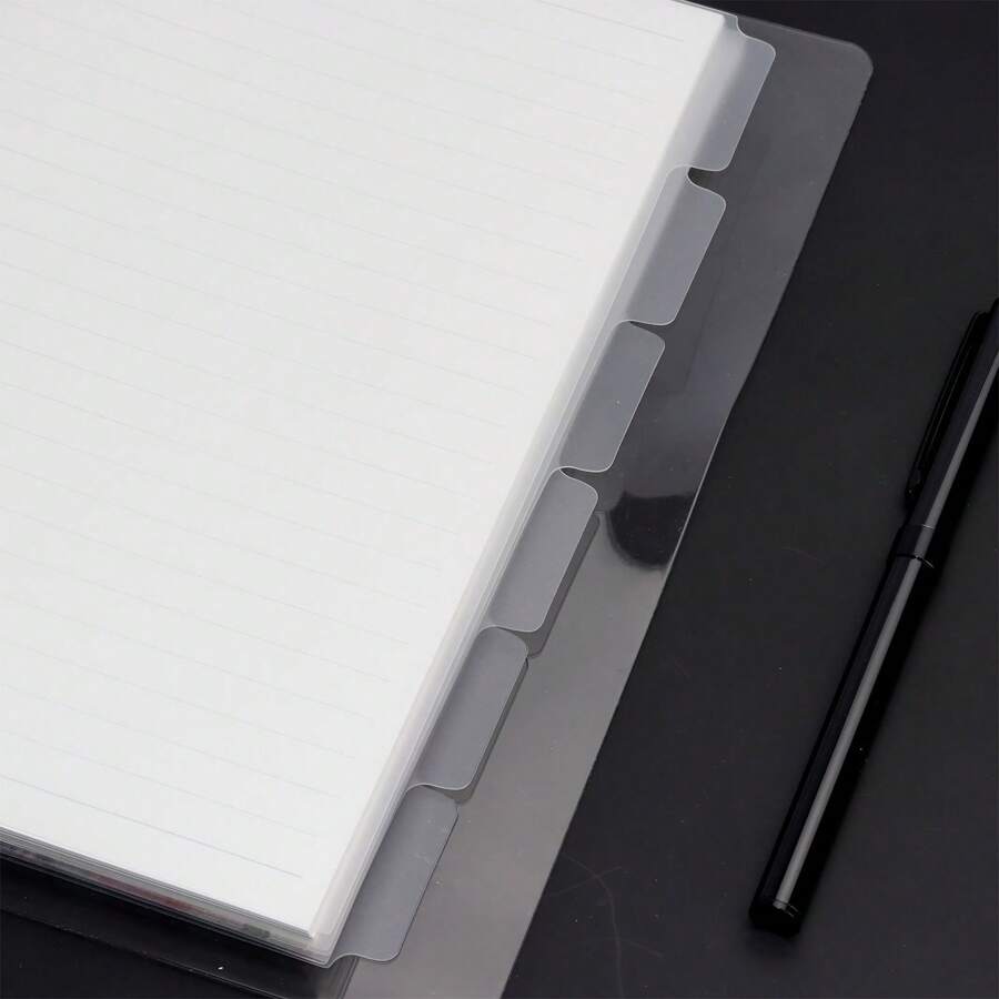 6 Or 12pcs Transparent Binder Dividers A5 Binder Index Dividers With 6 ...