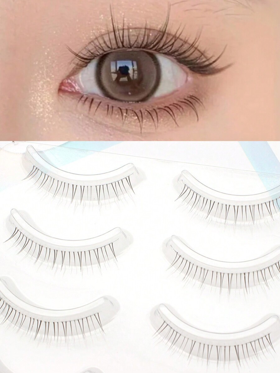 10pcs Whole Strip Extremely Fine Single Piece A-Type Invisible Lashes ...