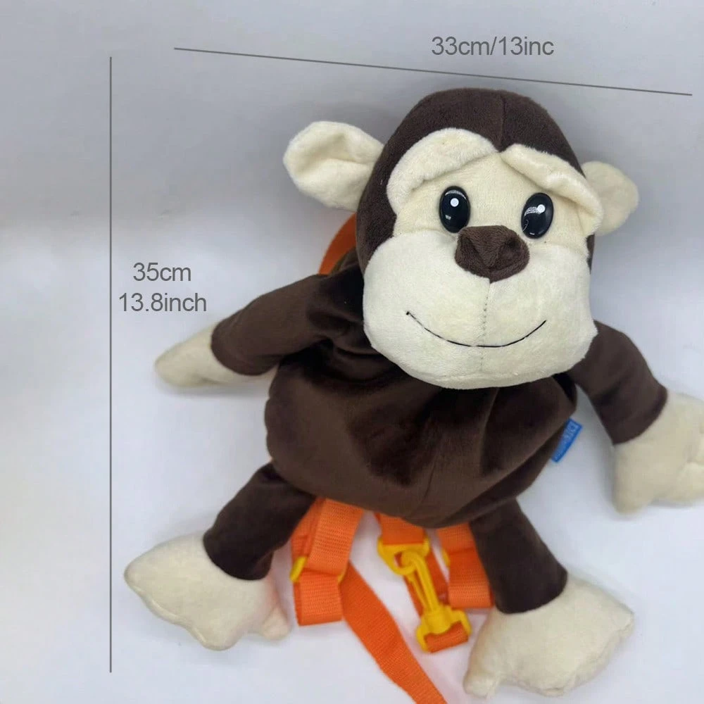 DODO NICI Child Backpack Harness Safety Leashes For Kids Plush Monkey ...