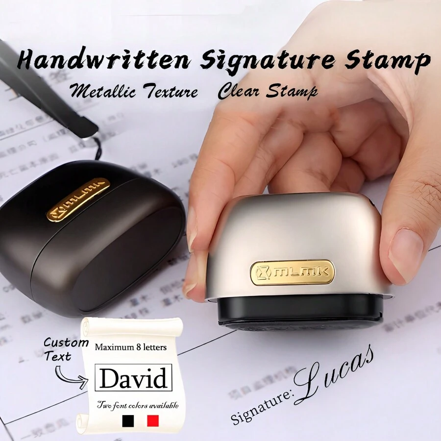 Customized Personalized Handwritten Signature Stamp Metal Craft ... Customized Personalized Handwritten Signature Stamp Metal Craft ...