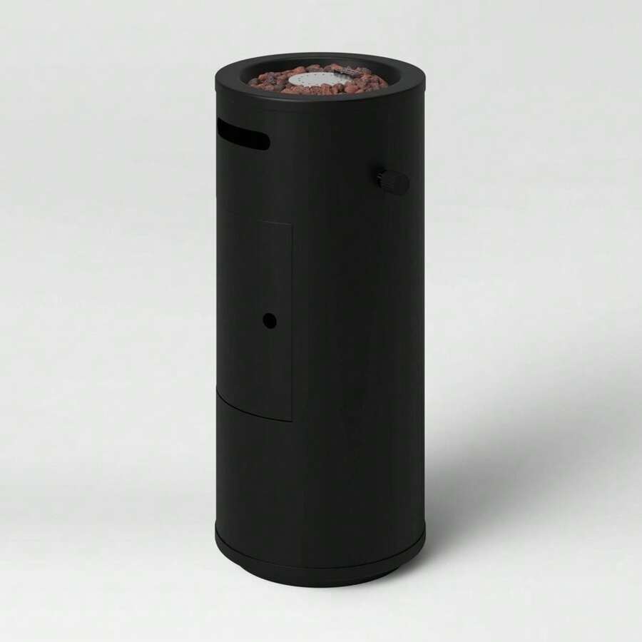 Threshold 22" Metal Portable Patio Backyard Outdoor Fire Column Pit ...