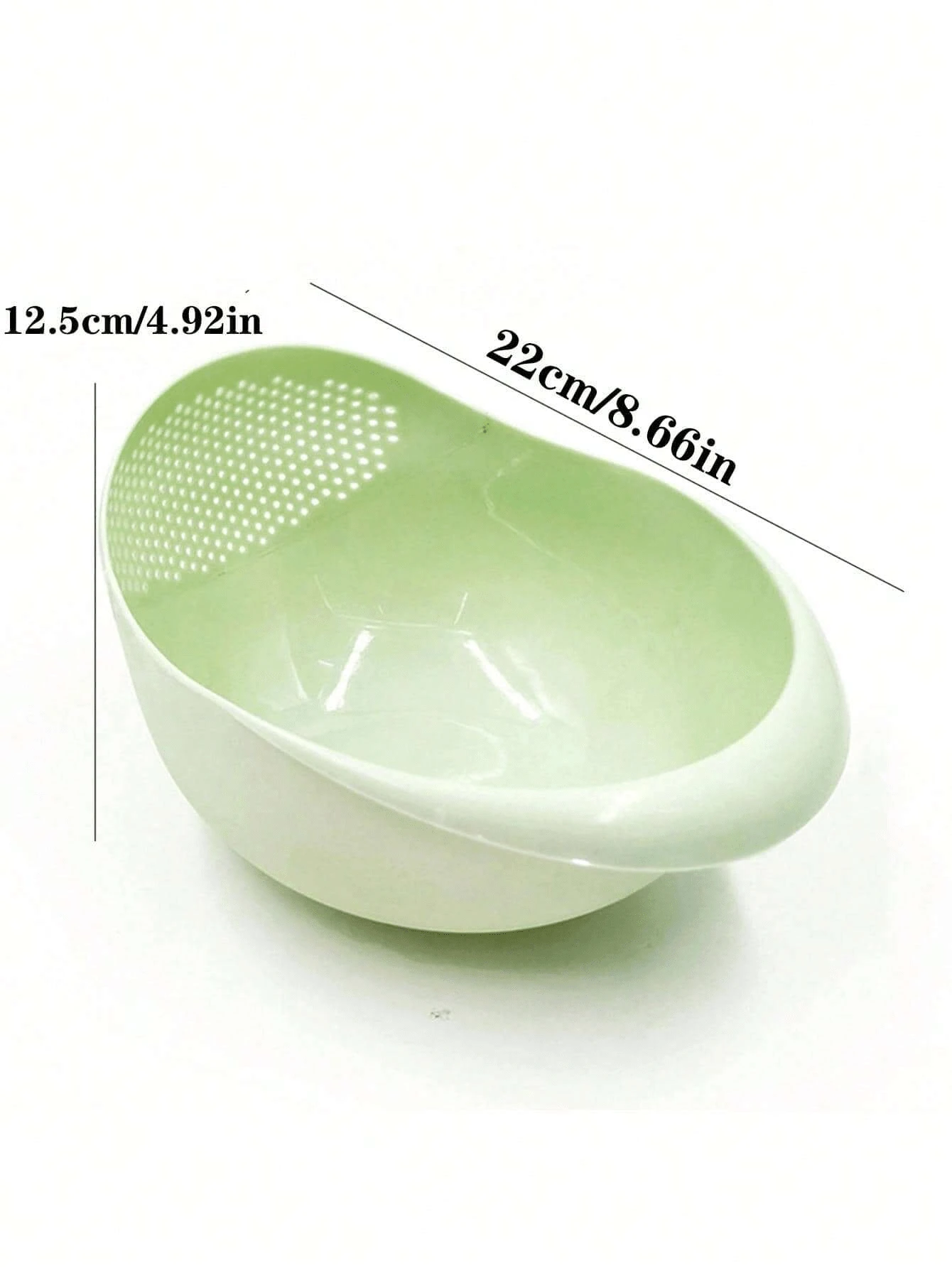1pc Plastic Rice Washing Bowl With Strainer - Efficiently Wash Small ...