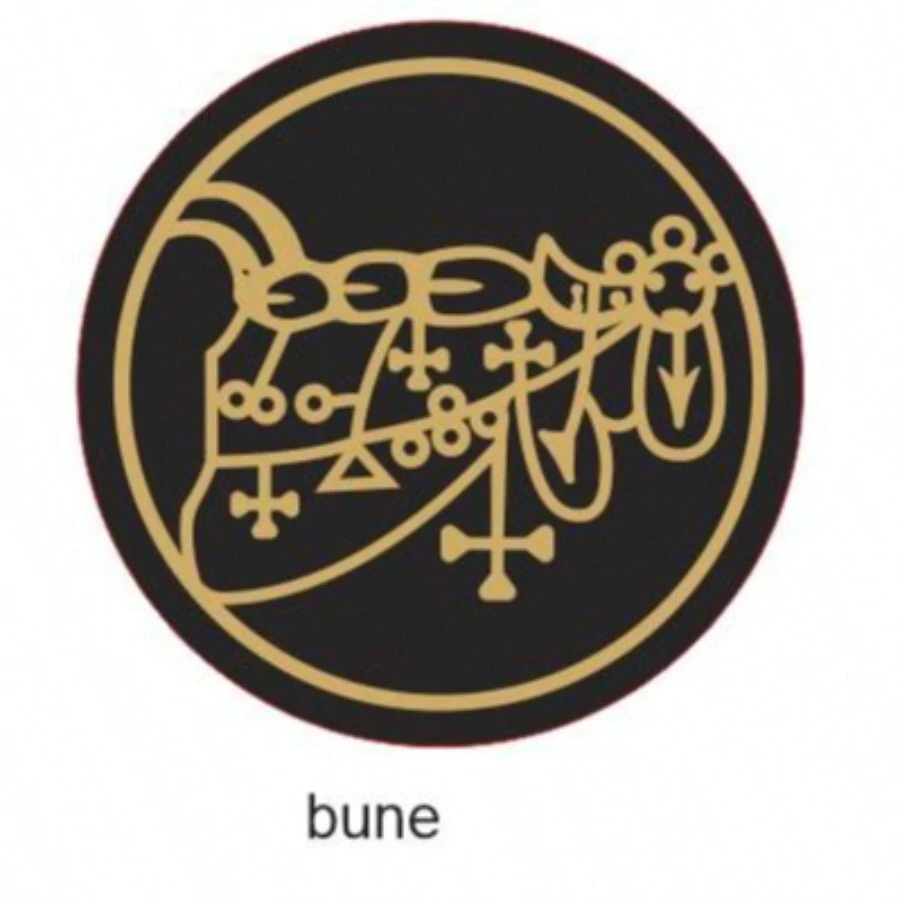 BUNE MOD02 Sigil 25 Cm Goetia Seal Solomonic Daemons King Solomon ...