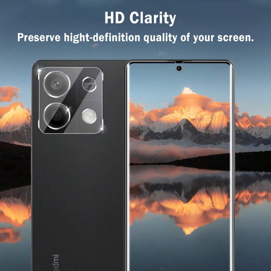 2 Pcs HD Camera Lens Protection Glass Film Compatible With Xiaomi Redmi ...