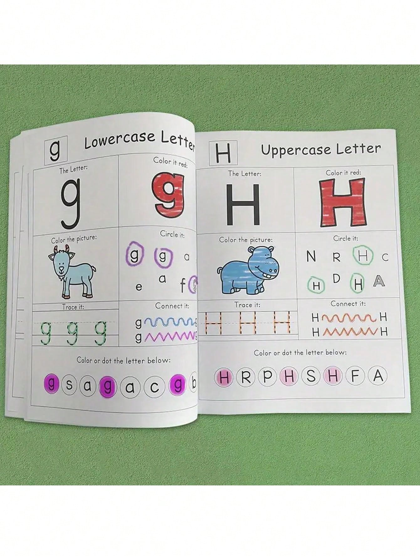 53 Pages A-Z Alphabet & Phonics Practice Sheets, Suitable For Preschool ...