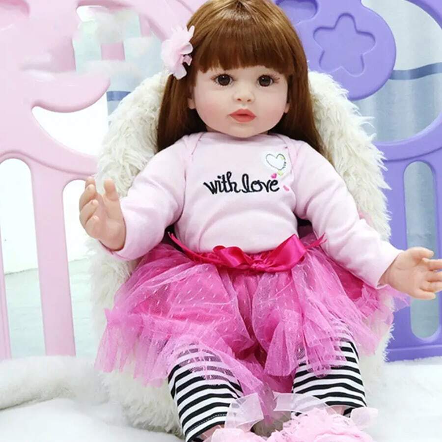 Local Warehouse 50cm/20 Inch Realistic Newborn Doll, All Silicone Vinyl ...
