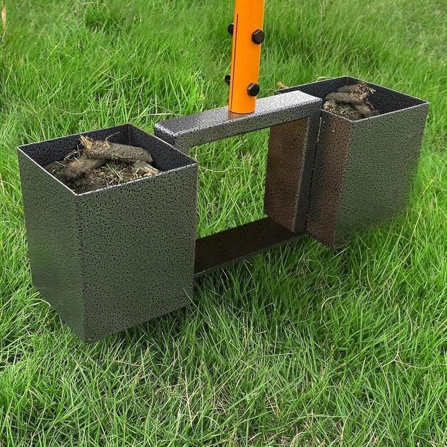 Coring Lawn Aerator Hand Tool 4 Replace Tines Cores Box Loosening ...