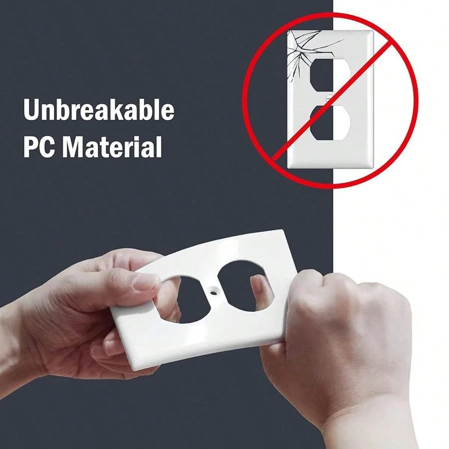 Dual Socket Cover, Outlet Wall Plate, Power Socket Cover Plate, Dual ...