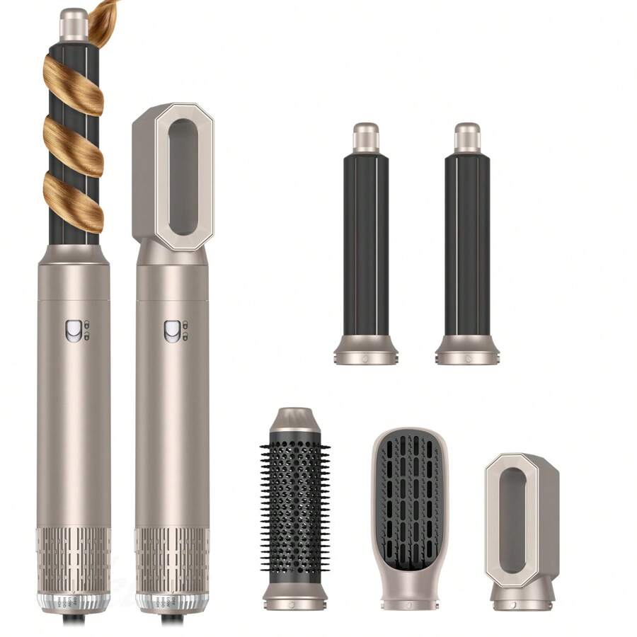 5-In-1 Multifunctional Hair Dryer Brush, Automatic Curling Iron 2-In-1 ...