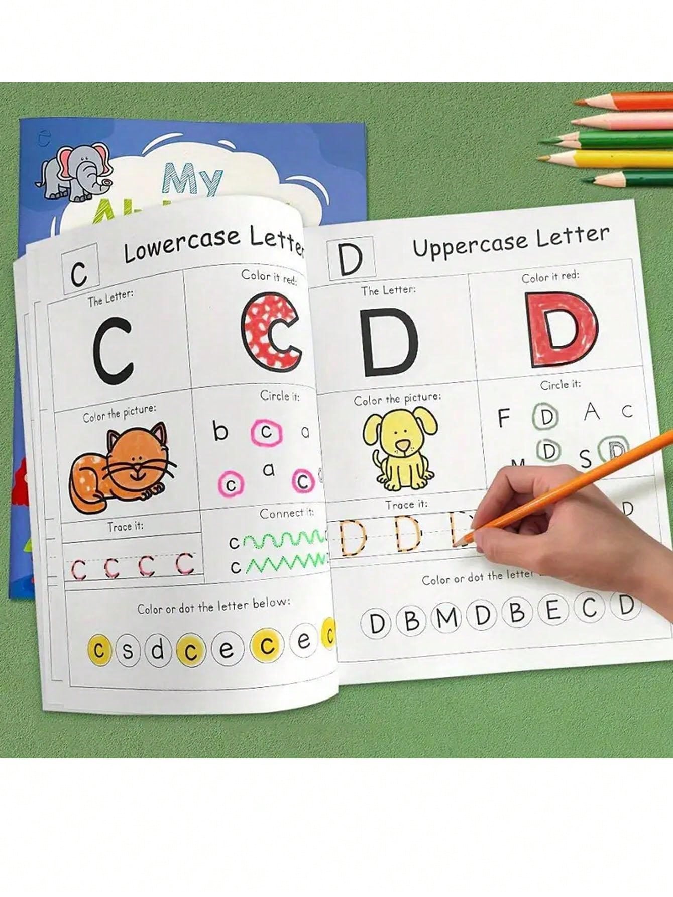 53 Pages A-Z Alphabet & Phonics Practice Sheets, Suitable For Preschool ...