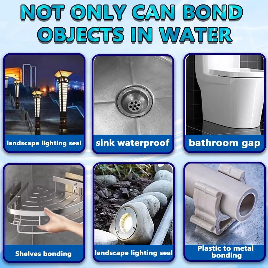 Underwater Adhesive Sealant, Aquarium Leak Repair Glue, Strong Bonding ...