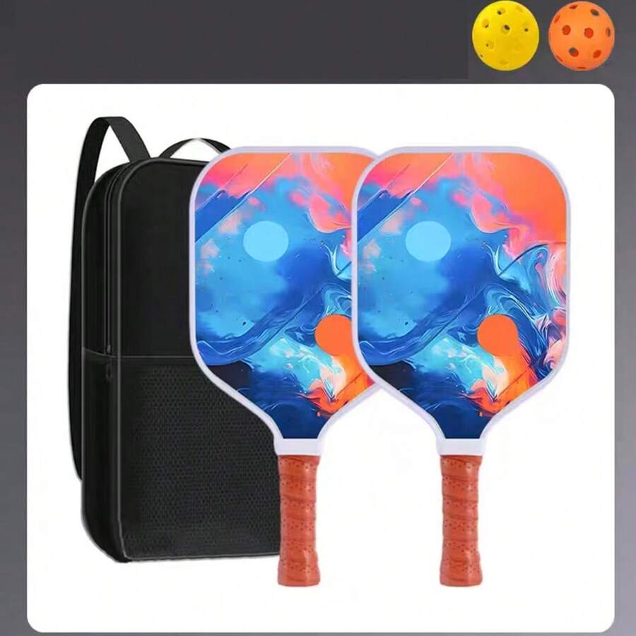 Pickleball Racket Set: 1 Carbon Fiber Professional Pickleball Racket ...