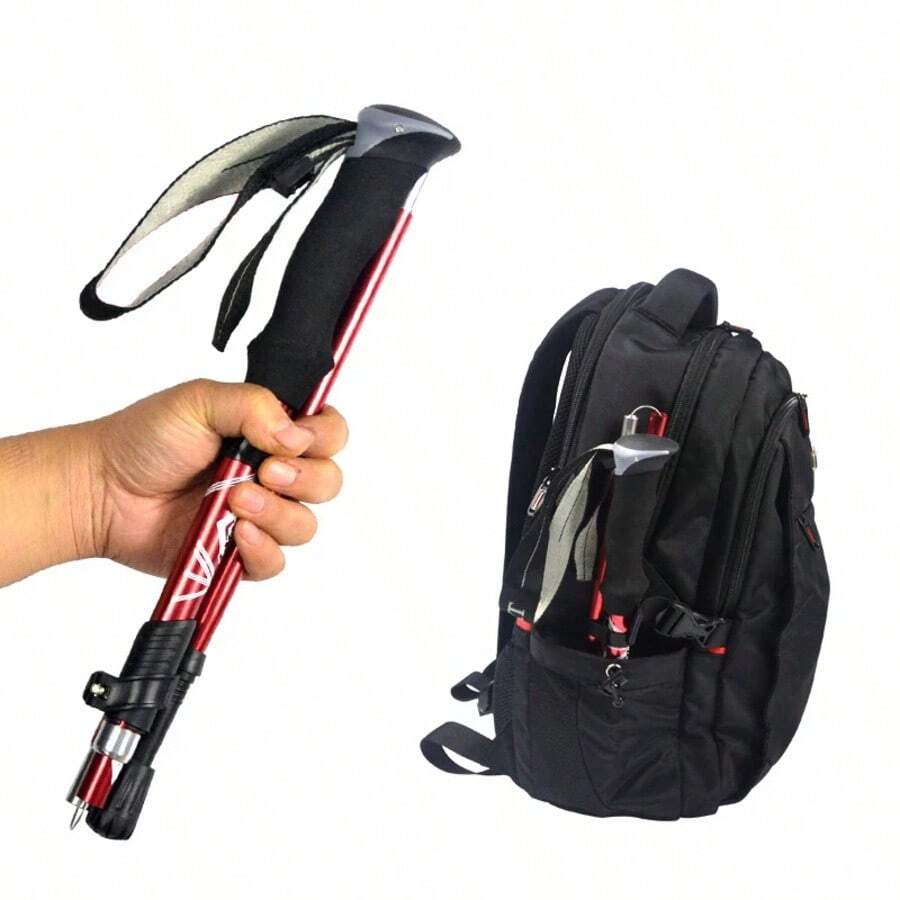 5 Section Outdoor Fold Trekking Pole Camping Portable Walking Hiking