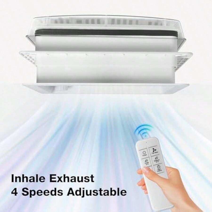 Caravan Roof Vent Fan RV Air Vent Ventilation With Rain Sensor ...