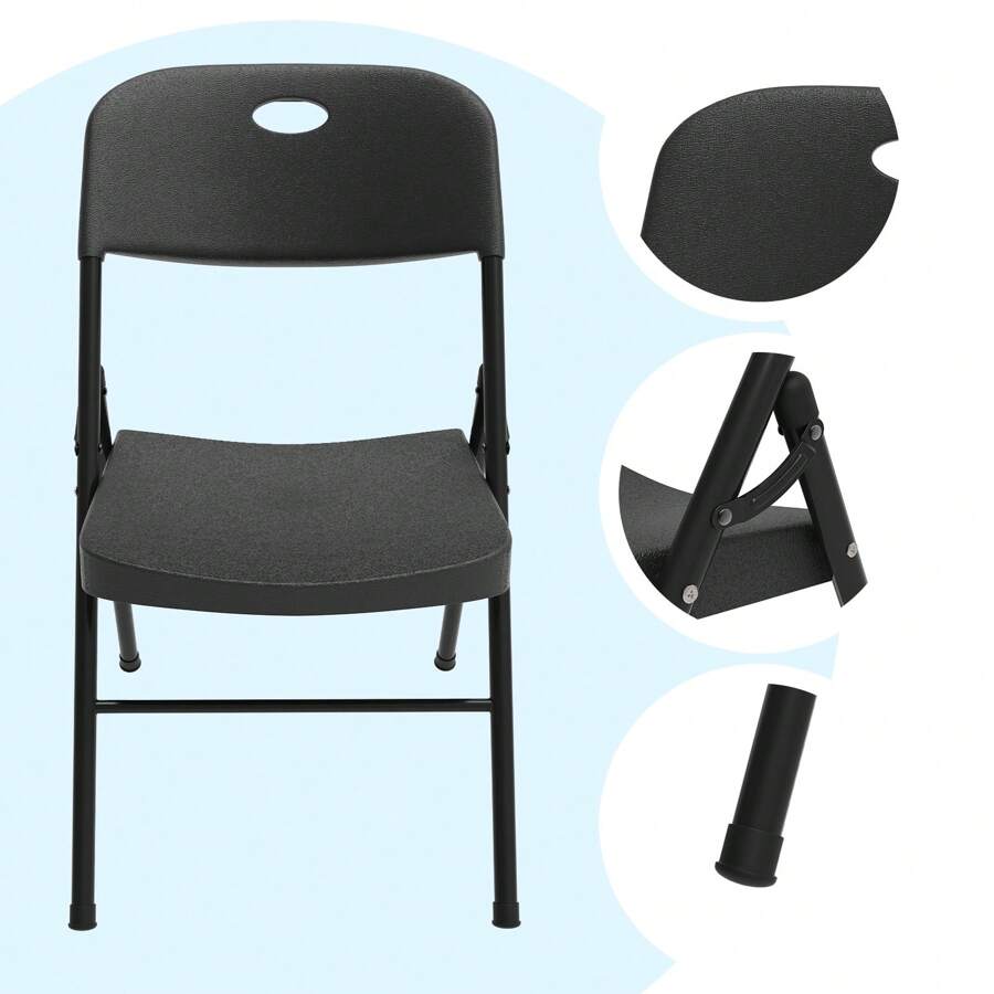 Plastic Folding Chairs, Heavy Duty, Portable And Robust, 350 Lbs ...