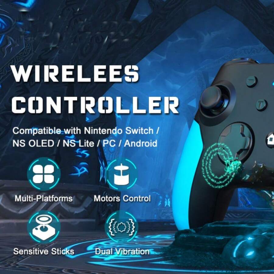 Multi-Platform Gaming Bluetooth Controller Wireless Controller With ...