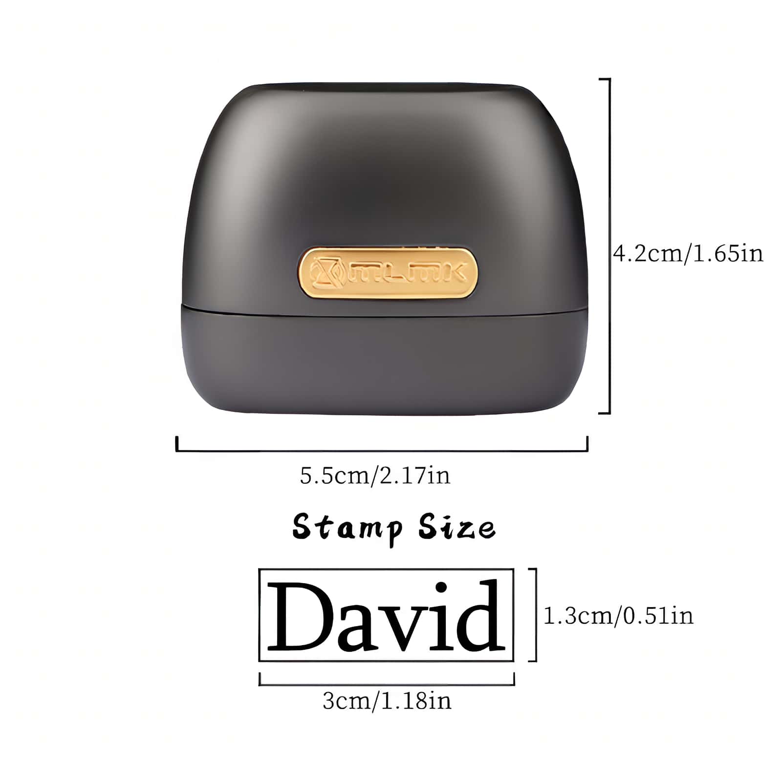 Timbro personalizzato con firma autografa in metallo, artigianato ...