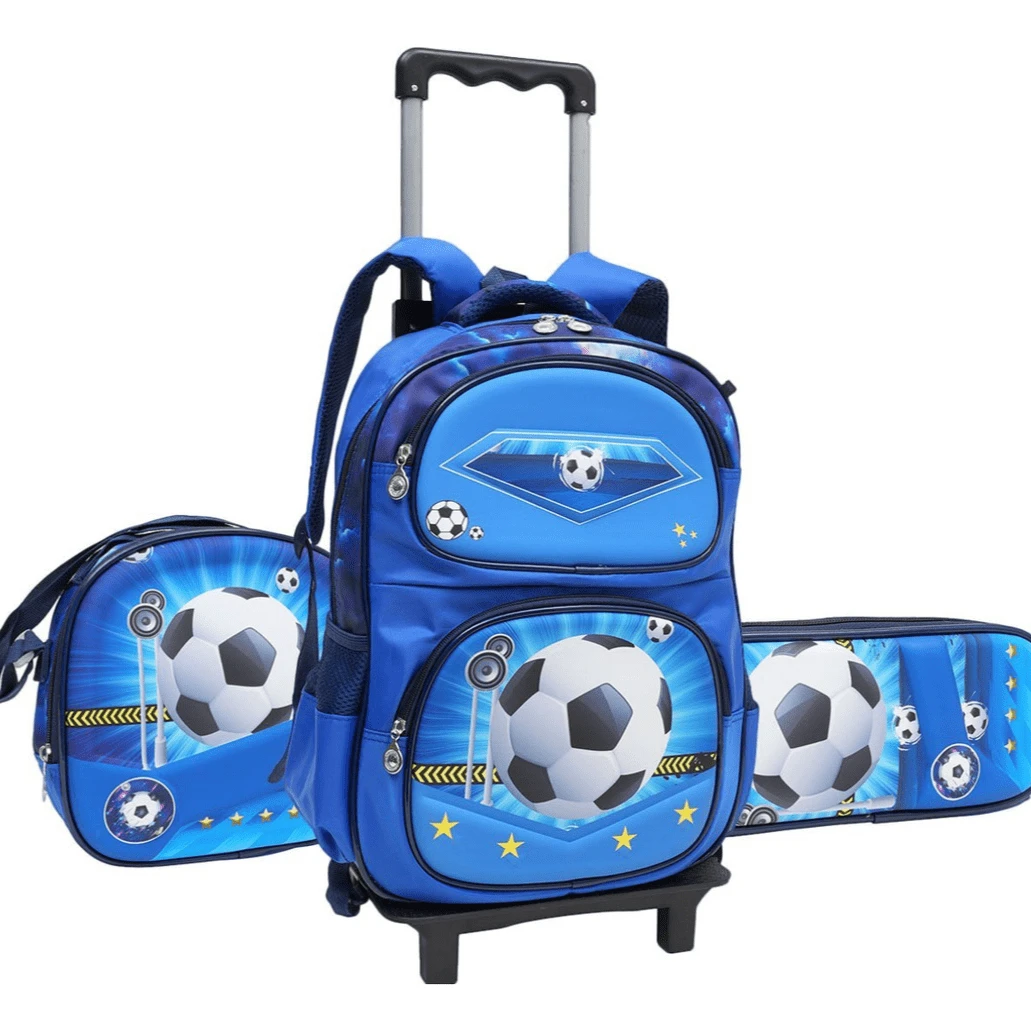 School Football Removable Trolley Backpack Kit With Wheels | SHEIN USA