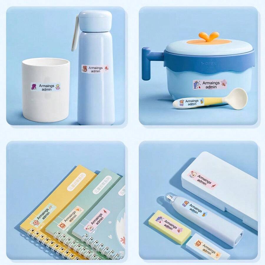 Personalized Waterproof Name Stickers For Office Use: Durable Custom ...